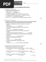 Life Vision Pre-Intermediate Unit 3 Test | PDF