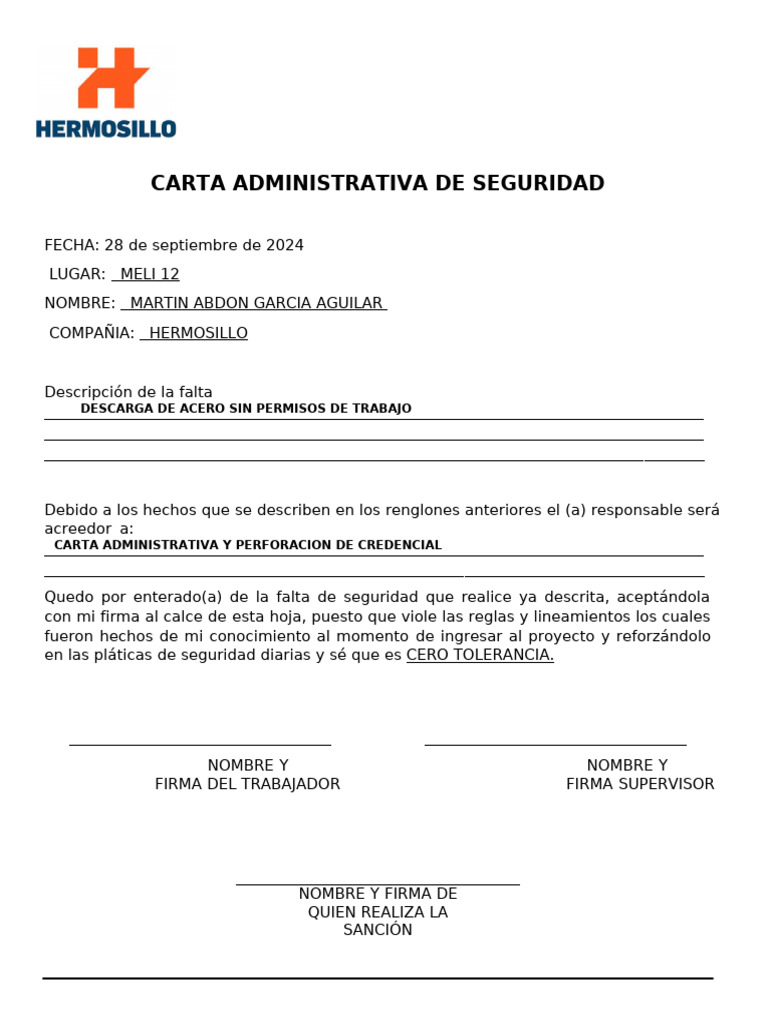 1. Formato Carta Administrativa | PDF