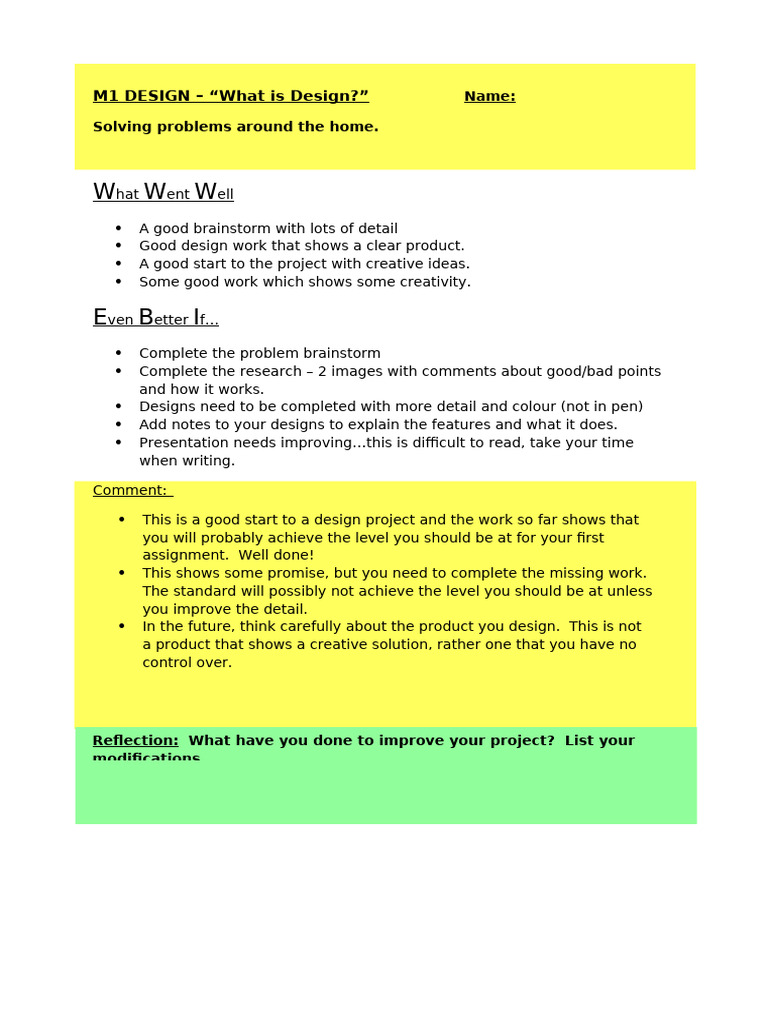 Home Design Project Evaluation Guide | PDF