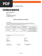 Sample Bank Balance Certificate | PDF