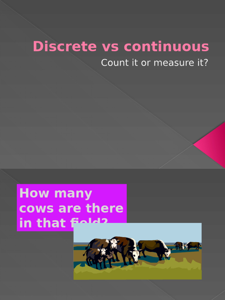 Discrete vs Continuous Measurement Quiz | PDF