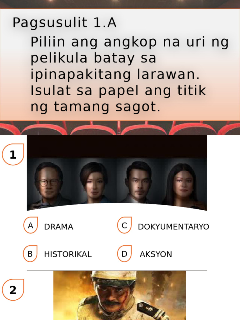 Pagsusulit Sa Paghahambing Ng Iba’t Ibang Uri Ng Pelikula | PDF