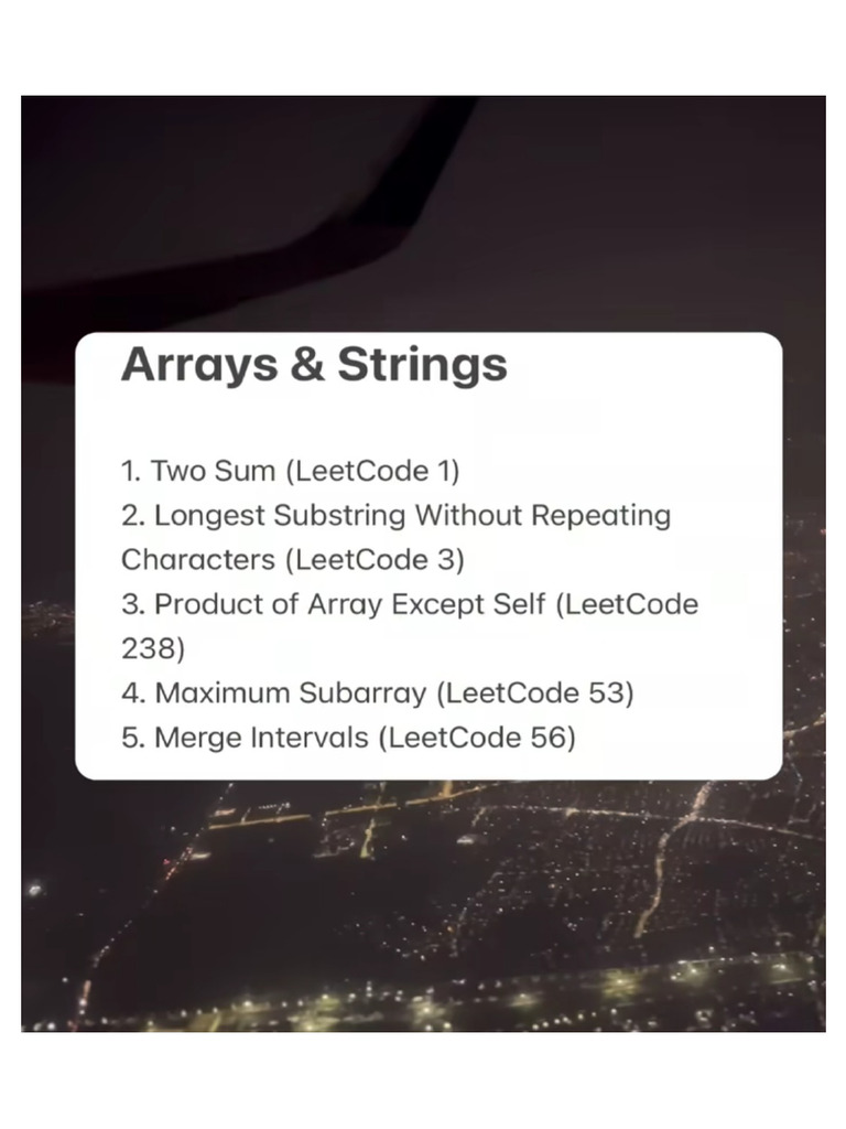 Leetcode Important Questions For Interviews | PDF