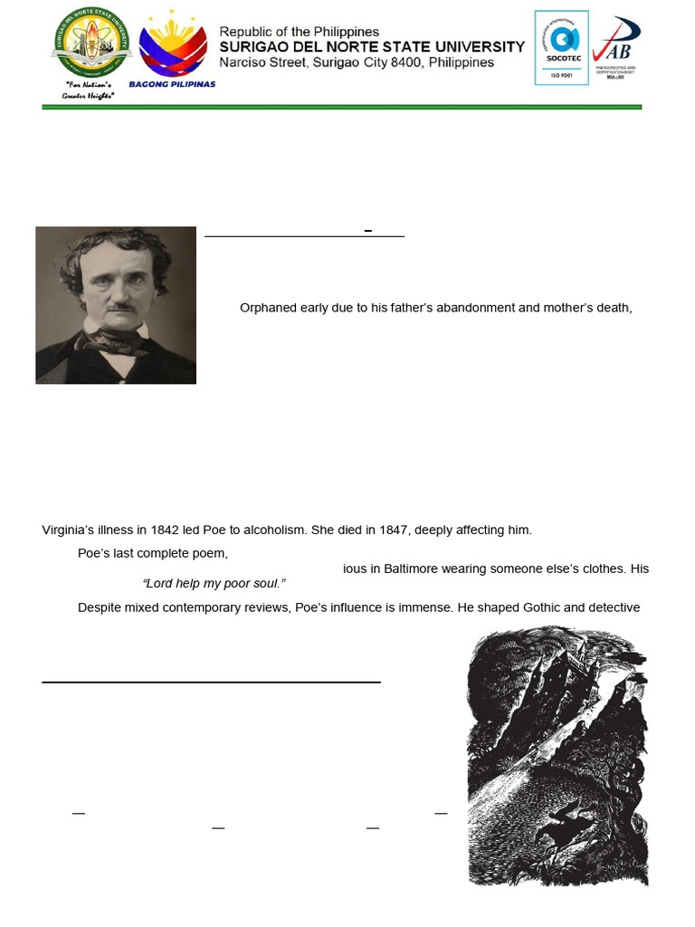 Edgar Allan Poe: Life and Legacy | PDF | Edgar Allan Poe