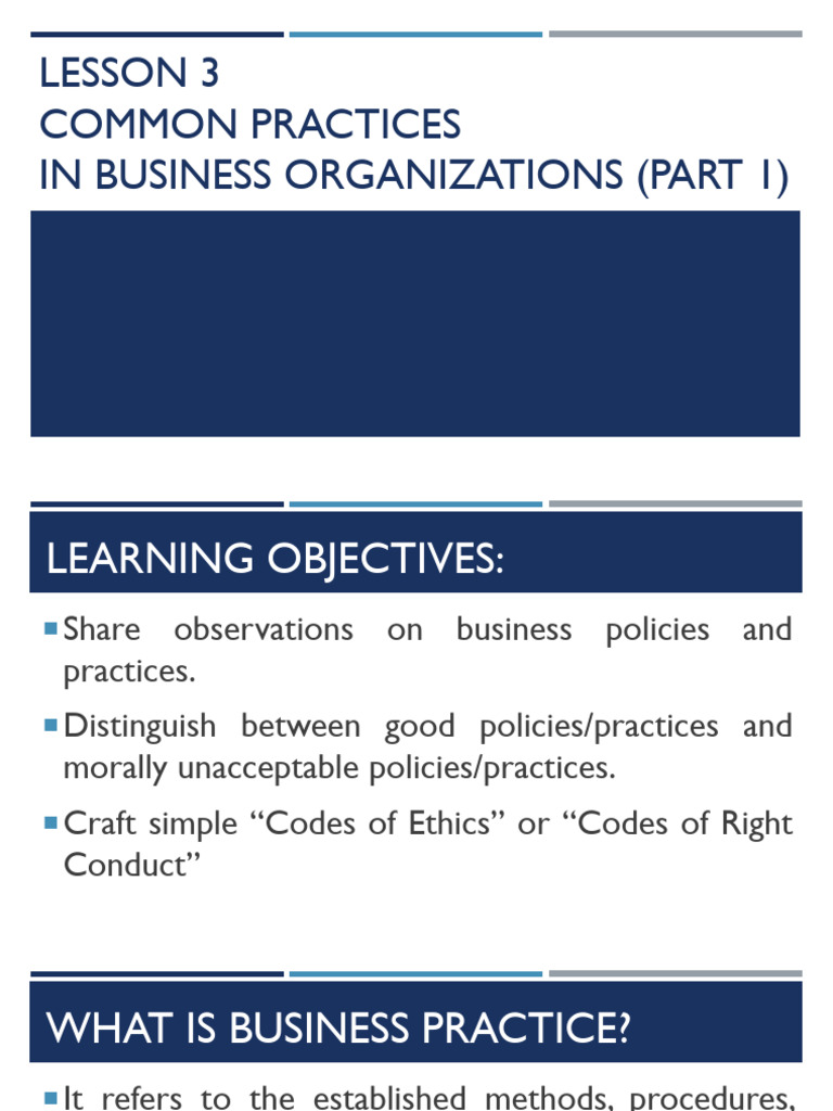 Business Ethics and Practices Overview | PDF | Bookkeeping | Expense