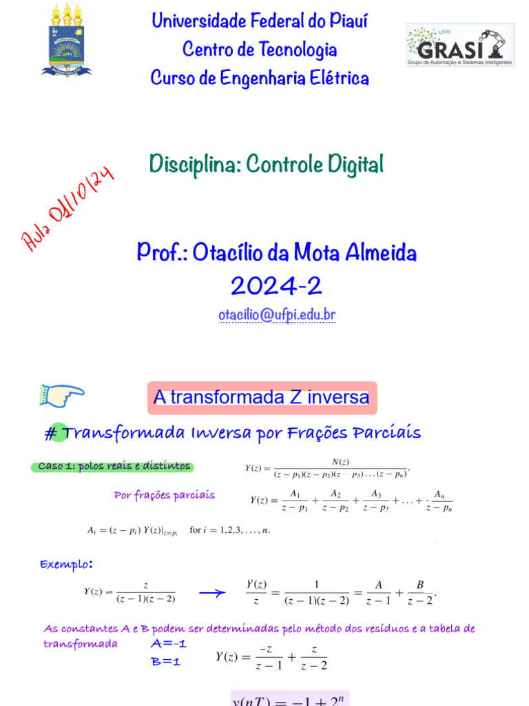 Slides Aula 01.10.2024 | PDF | Matemática