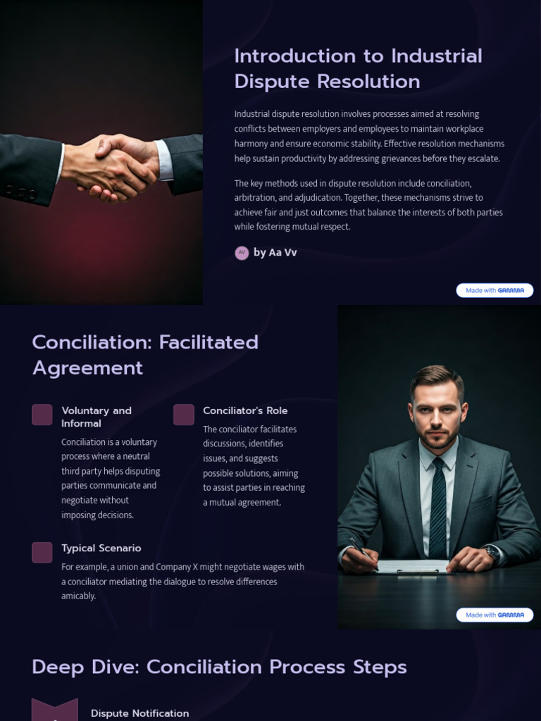 Industrial Dispute Resolution Methods | PDF | Arbitration | Adjudication