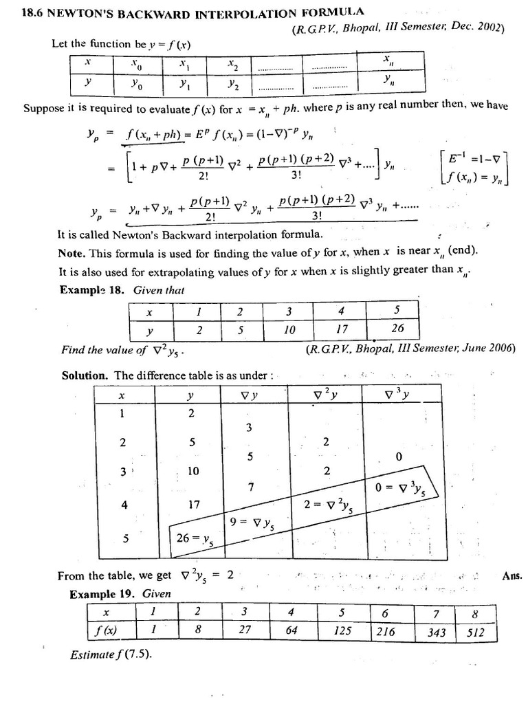 Interpolation With Equal Intervals 2 | PDF