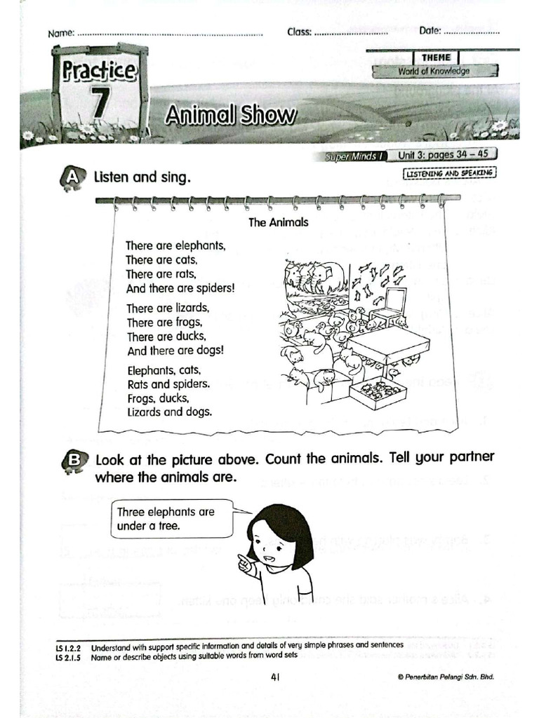 Unit 7 Animal Show | PDF
