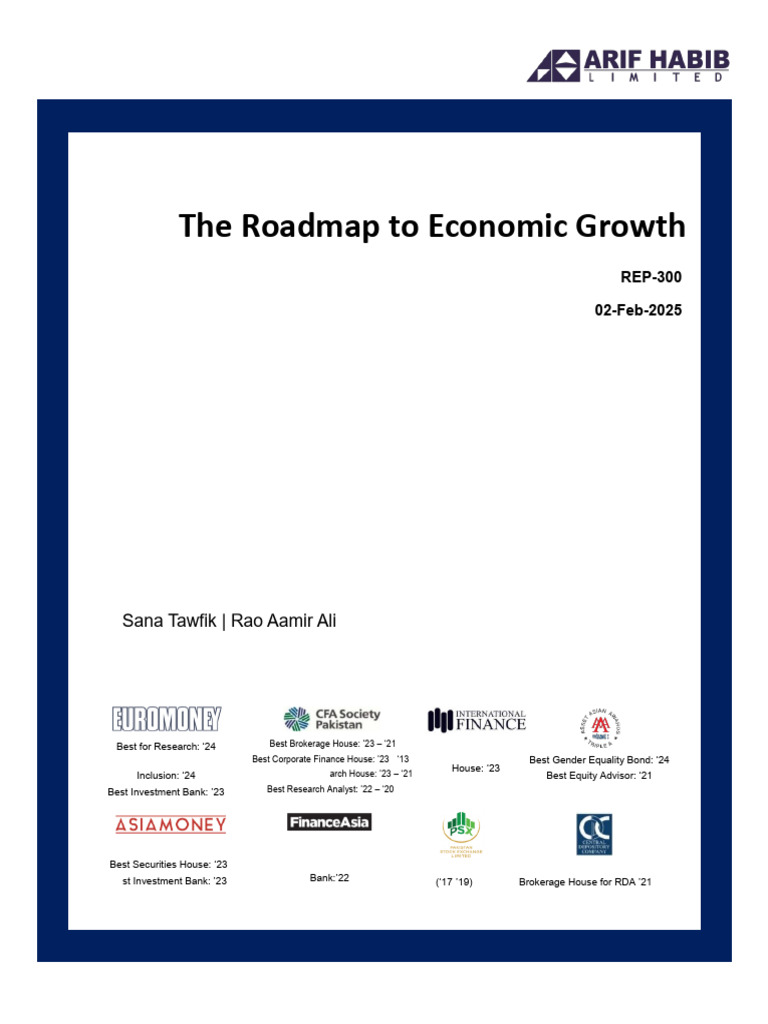 Pakistan Economy - The Roadmap To Economic Growth - Arif Habib | PDF ...