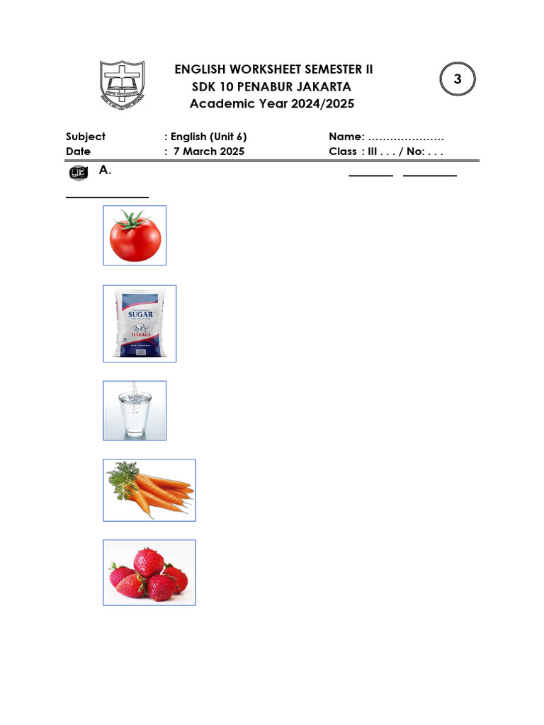 3a. 3rd WS Gr.3 U6 (7 Maret 2025) | PDF