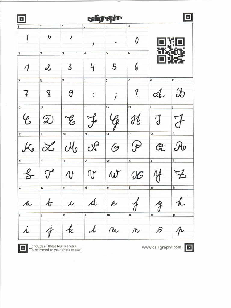 How to use calligrapher for custom fonts | PDF