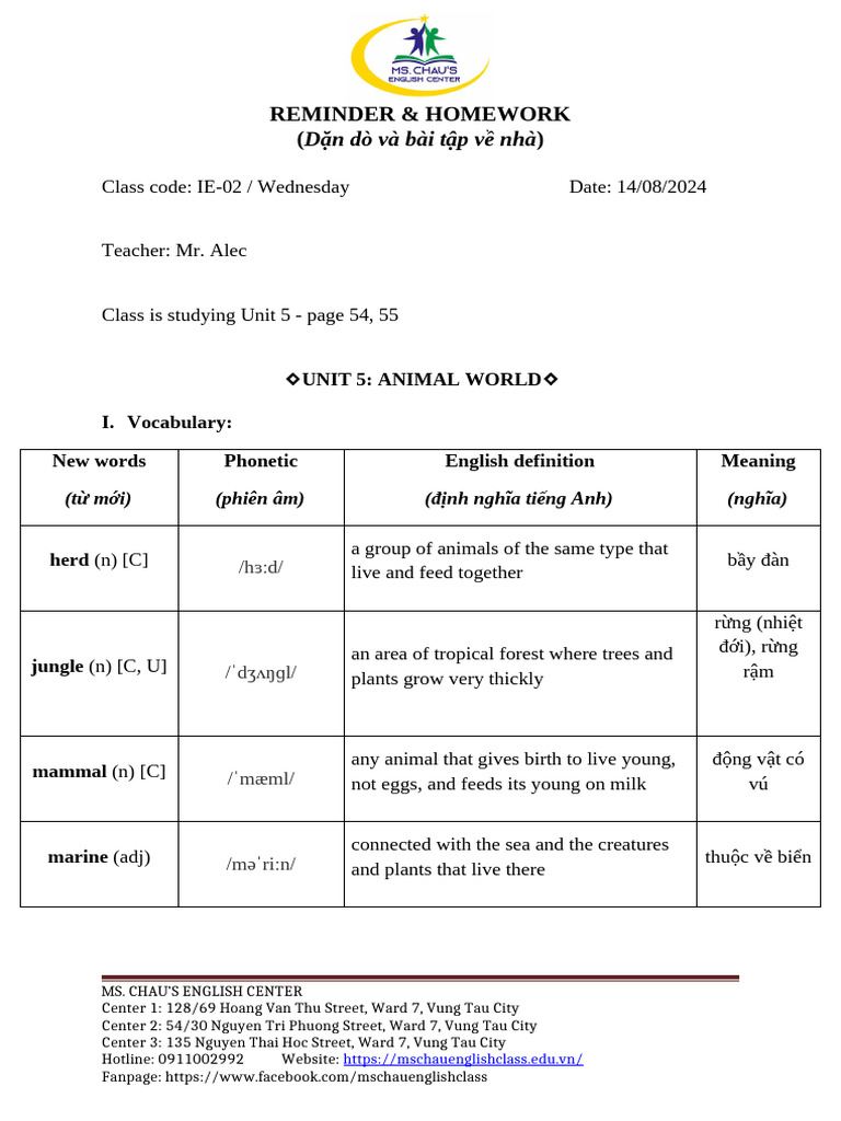 14.08.2024.IE-02.Unit 5.lesson 4 | PDF
