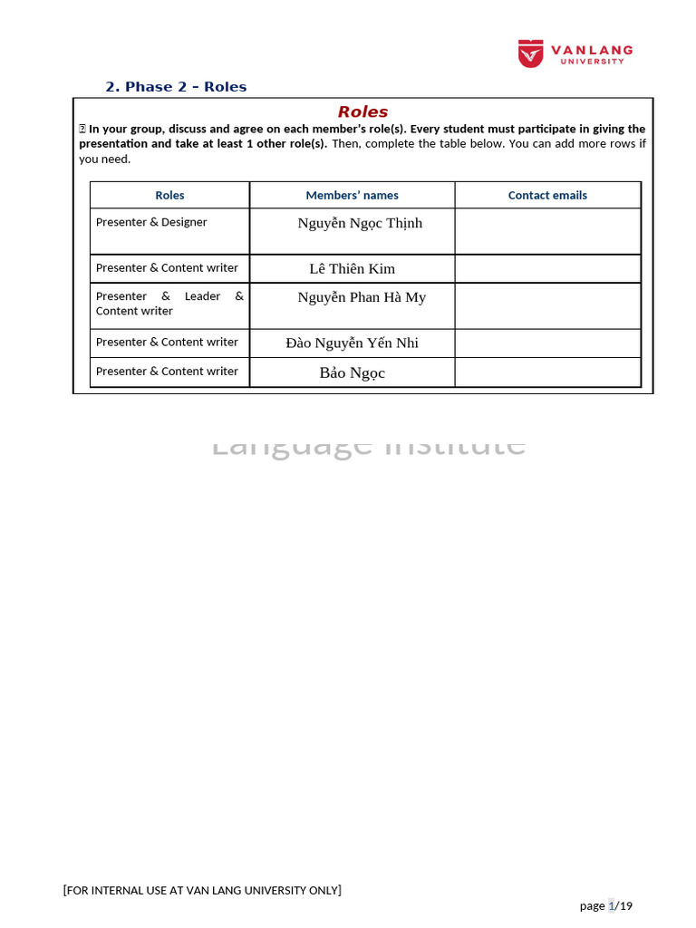 PBA_Roles Brochure Draft_Templates (Repaired) | PDF | Human ...