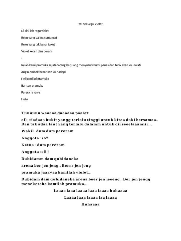 Yel Yel Violet | PDF