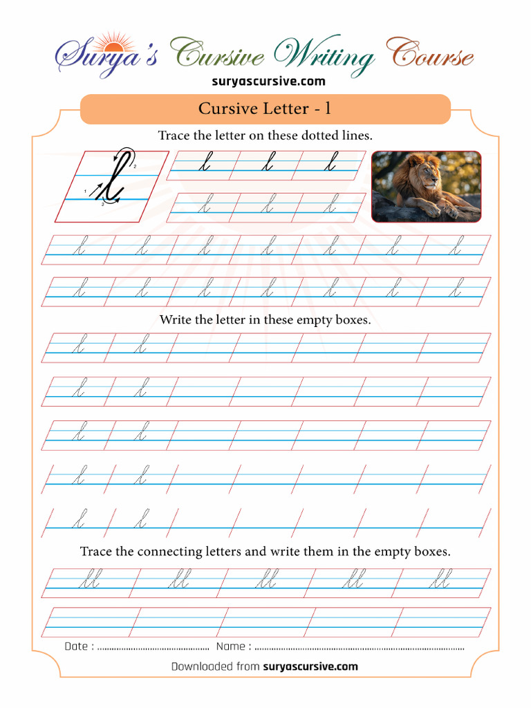 Cursive Small Letter L | PDF