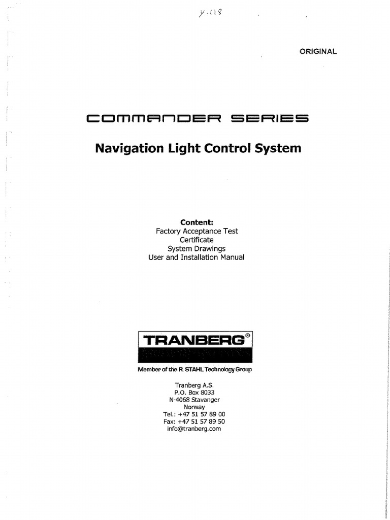 19.1 Navigation Light Control System | PDF