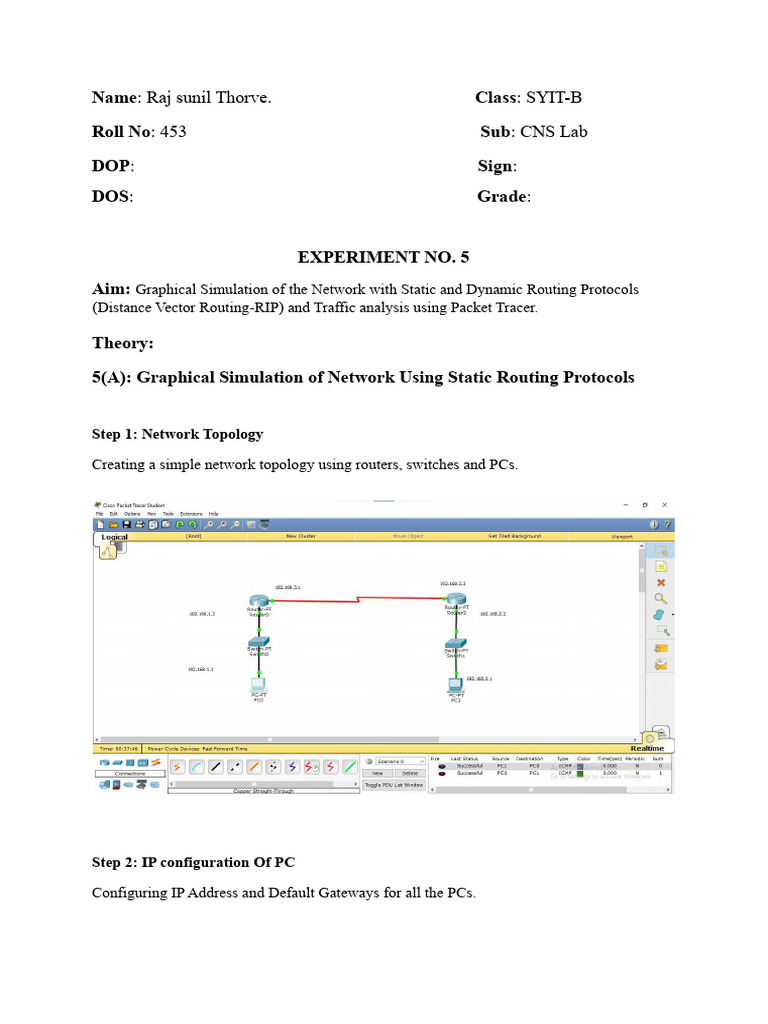 CNS Experiment 5 | PDF