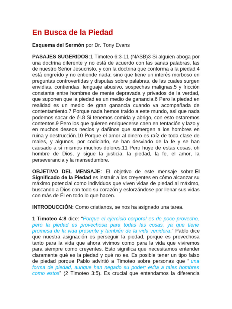 En Busca de La Piedad | PDF | Dios | Verdad