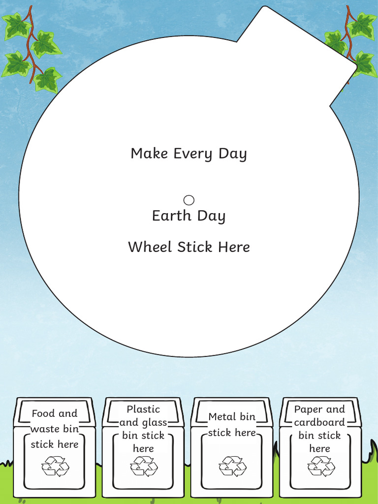 Earth Day Lapbook - Middle Page | PDF