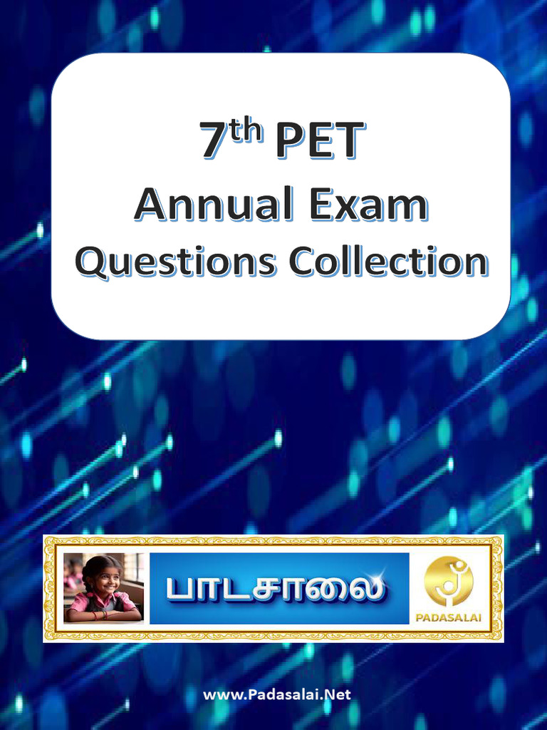 7th Physical Education EM - Annual Exam Question Collections - Padasalai | PDF | Sports