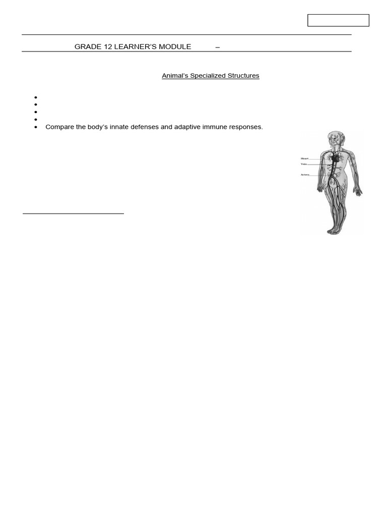 General Biology 2 Module 3 4 | PDF | Immune System | Innate Immune System