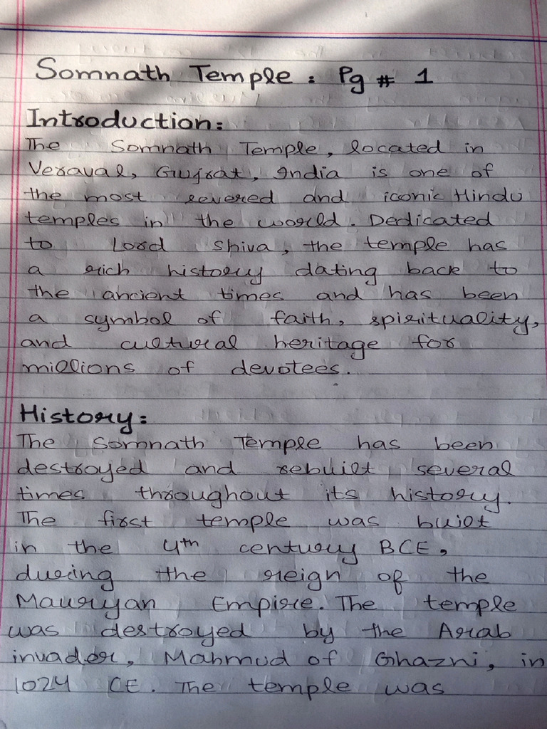 Somnath Temple (10 Pages) | PDF