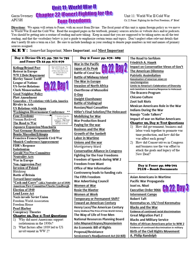 Chapter 22 Objectives (Concise Foner, 6th Ed) Final | PDF | Adolf ...