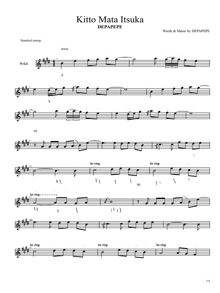 Depapepe - Kitto Mata Itsuka | PDF