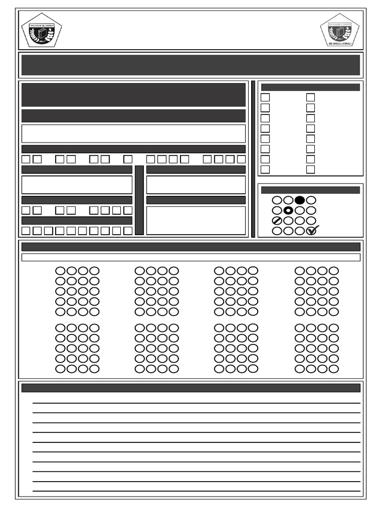 MI1 - LJK - Ujian Madrasah (UM) TP. 2024-2025 | PDF