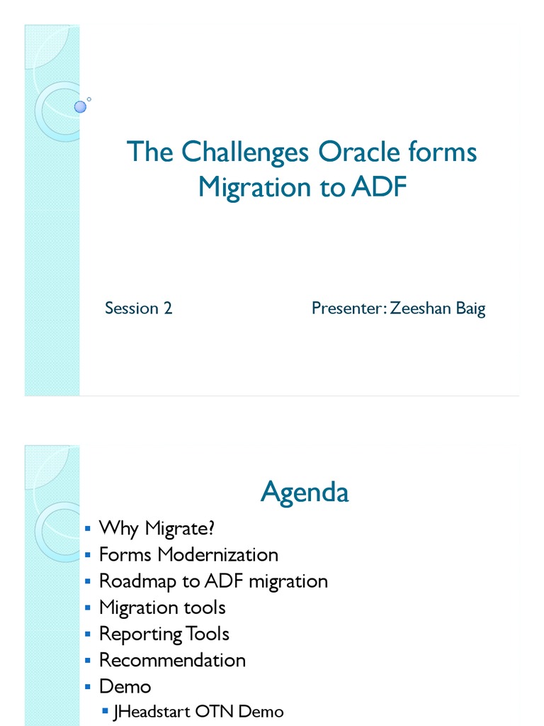 The Challenges Oracle Forms Migration To ADF | PDF | Service Oriented Architecture | Oracle Database