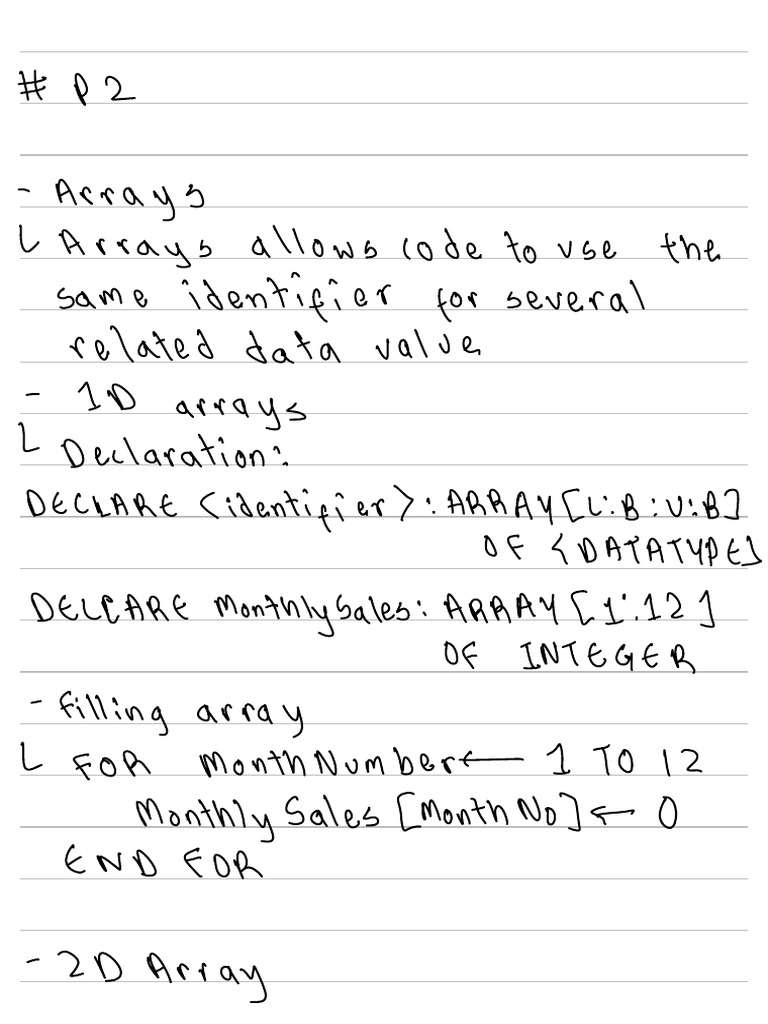 P2 Practice :notes | PDF