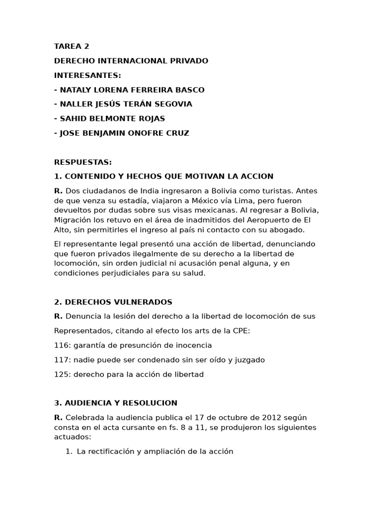 Tarea 2 Grupal | PDF | Debido al proceso | Gobierno