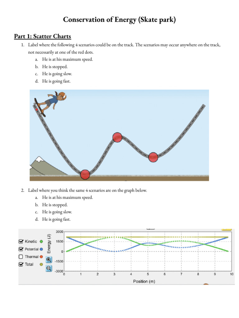 Energy Skate Park Simulation | PDF | Physics