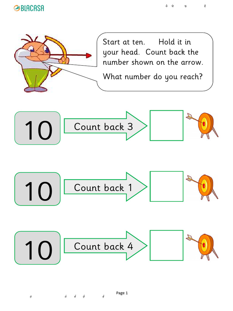 Lesson 9. Count Back From 10 | PDF