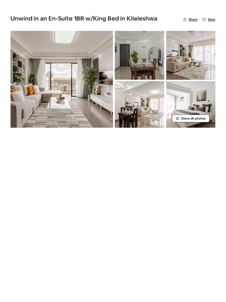 Unwind in An En-Suite 1BR W - King Bed in Kileleshwa - Apartments For Rent in Nairobi, Nairobi ...