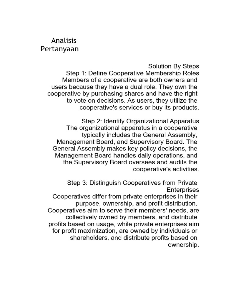 Understanding Cooperative Structures | PDF