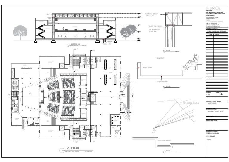 AUDI SHEET 3 | PDF | Transport Buildings And Structures | Architectural ...