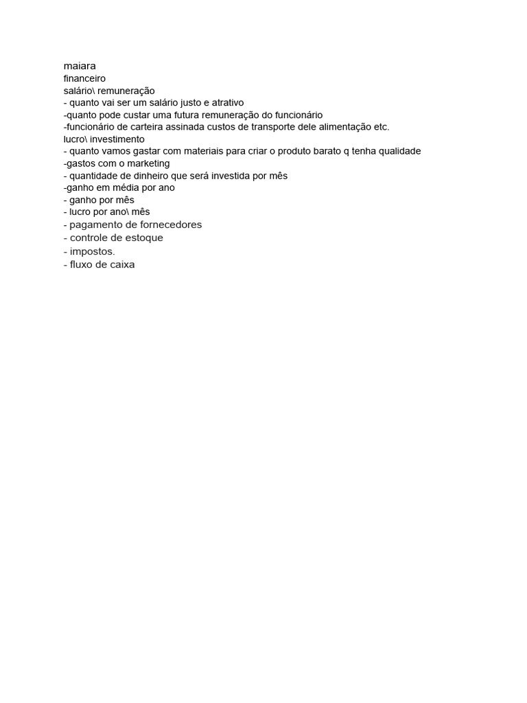 Financeiro Eletiva | PDF