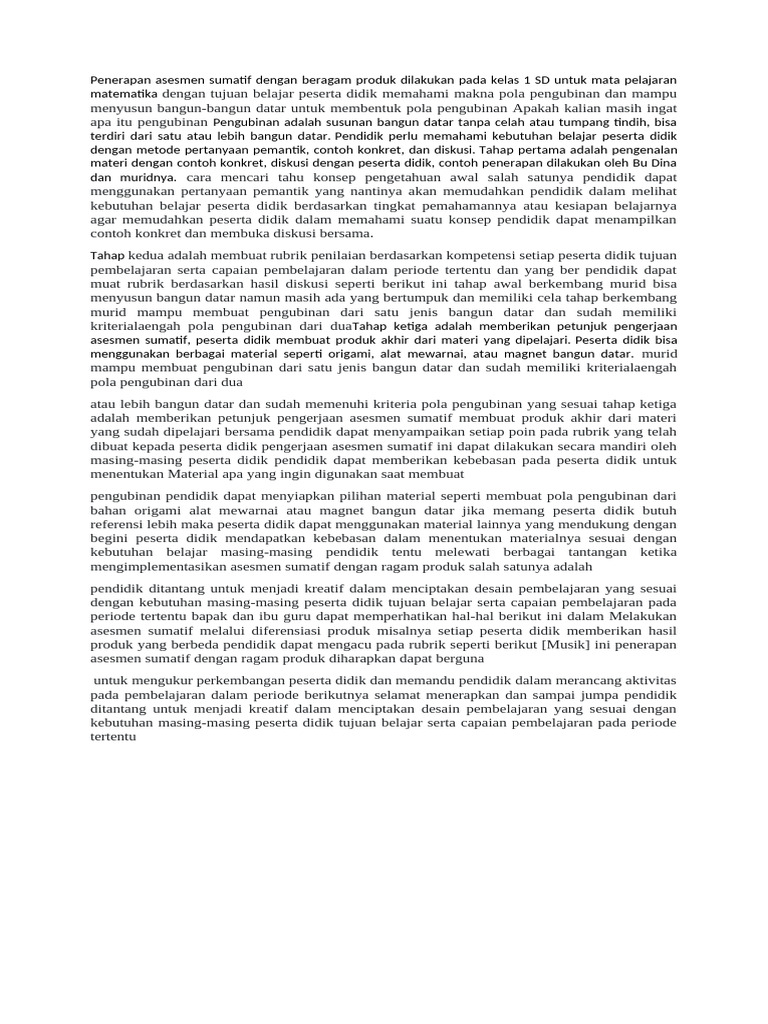 Resume Tugas Akhir Pembatik Level 1 | PDF