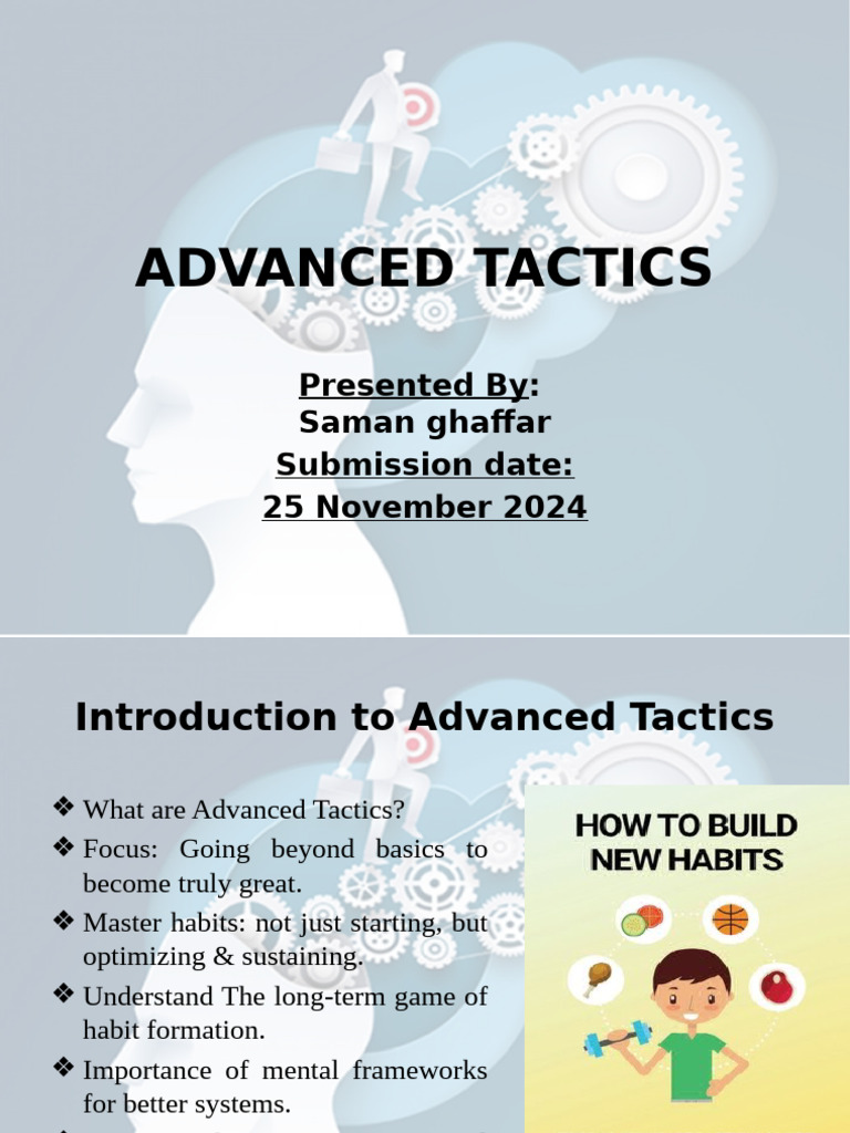 Atomic Habits Advanced Tactics Presentation | PDF | Motivation ...