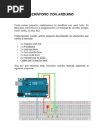 Laboratorio 2 Diseño de Un Sistema Semafórico Con Arduino y 6 LEDs en Tinkercad | PDF | Diodo ...