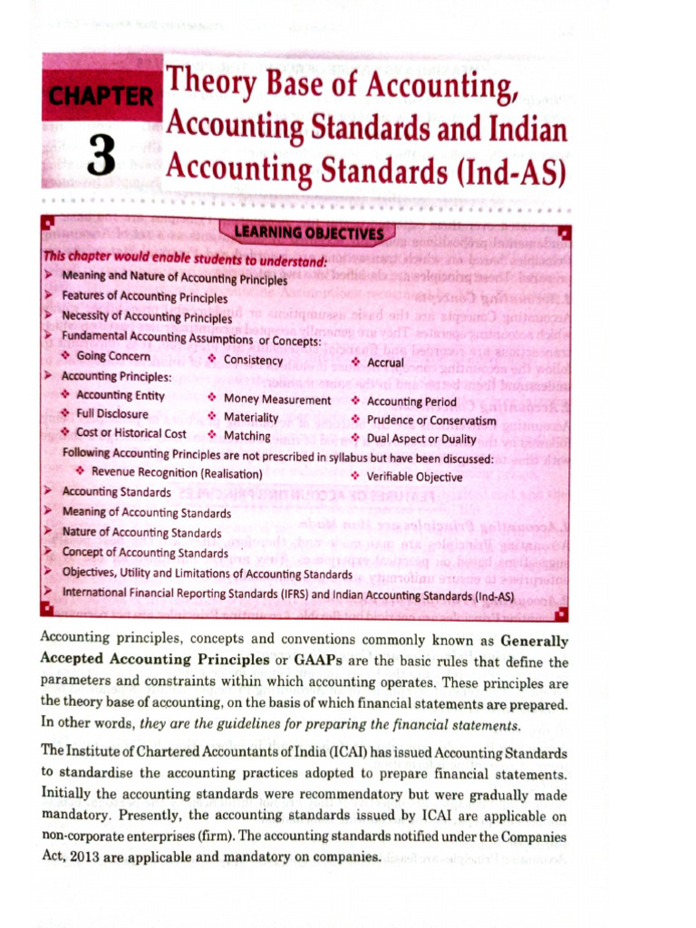CH 3 Accounting Standards | PDF