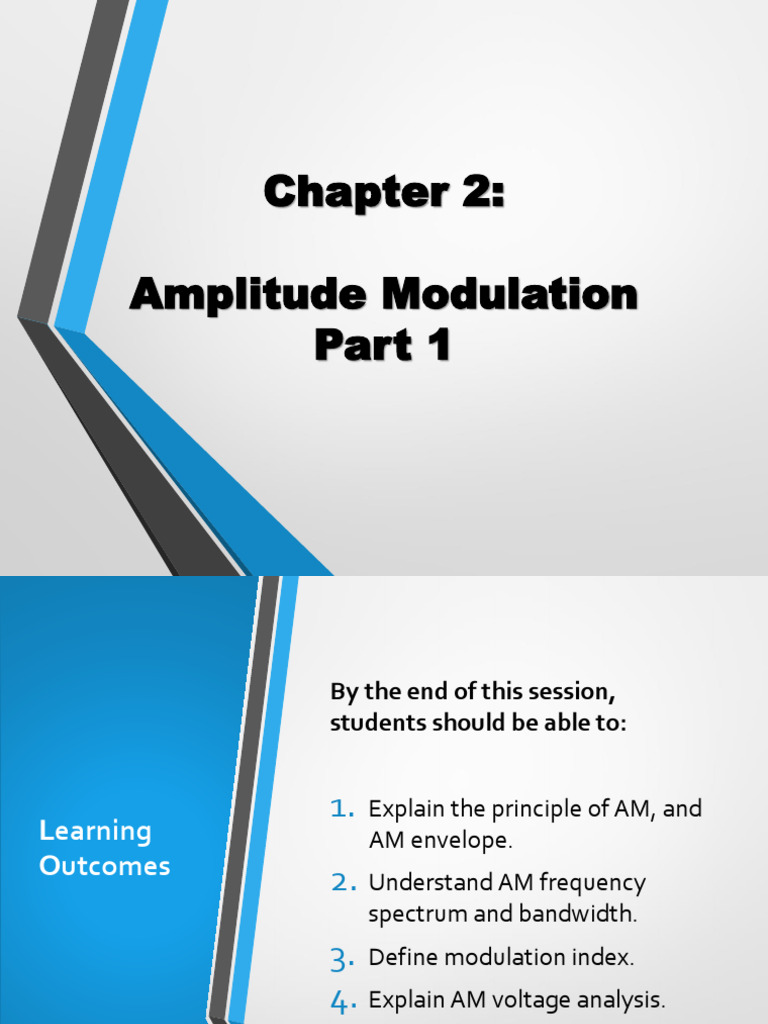 BERT 2333 Lecture 2 - Amplitude Modulation Part 1 | PDF | Modulation ...