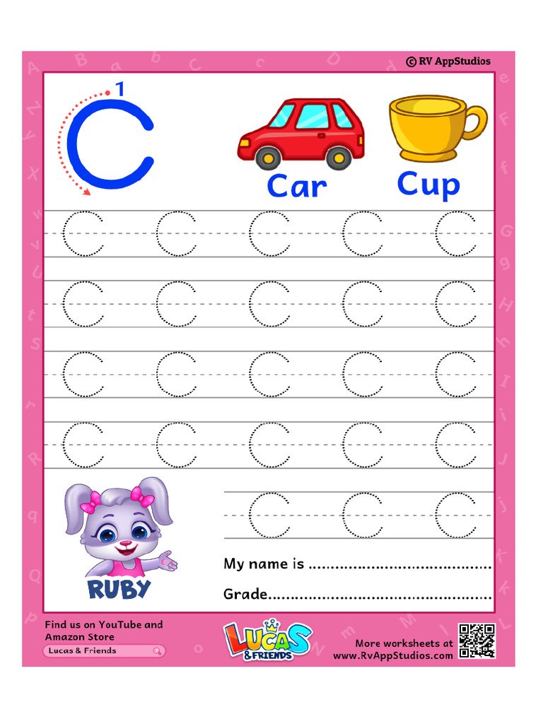 C Kids Worksheet Alphabet | PDF
