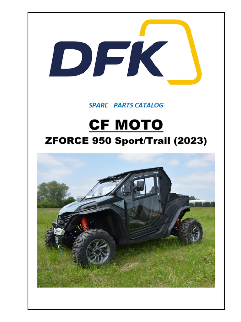 CF Moto ZForce 950 Parts Catalog | PDF | Door | Rear Wheel Drive Vehicles