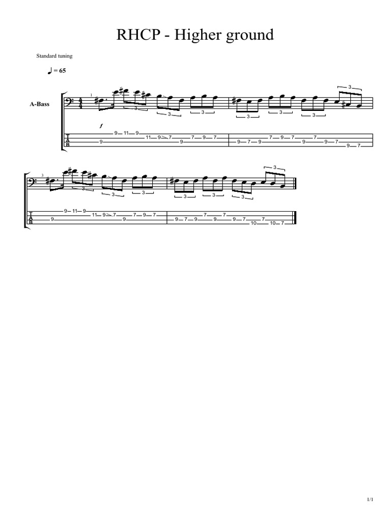 RHCP - Higher ground | PDF