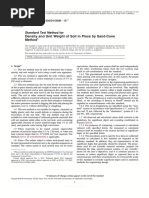 ASTM D1556 D1556M 15e1 | PDF | Density | Sand