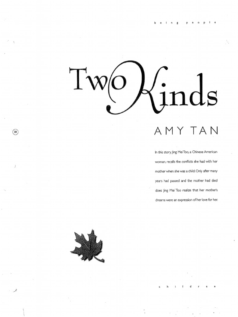 Two Kinds - Amy Tan | PDF