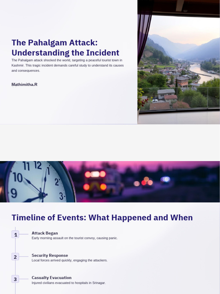 Pahalgam Attack: Incident Overview and Impact | PDF